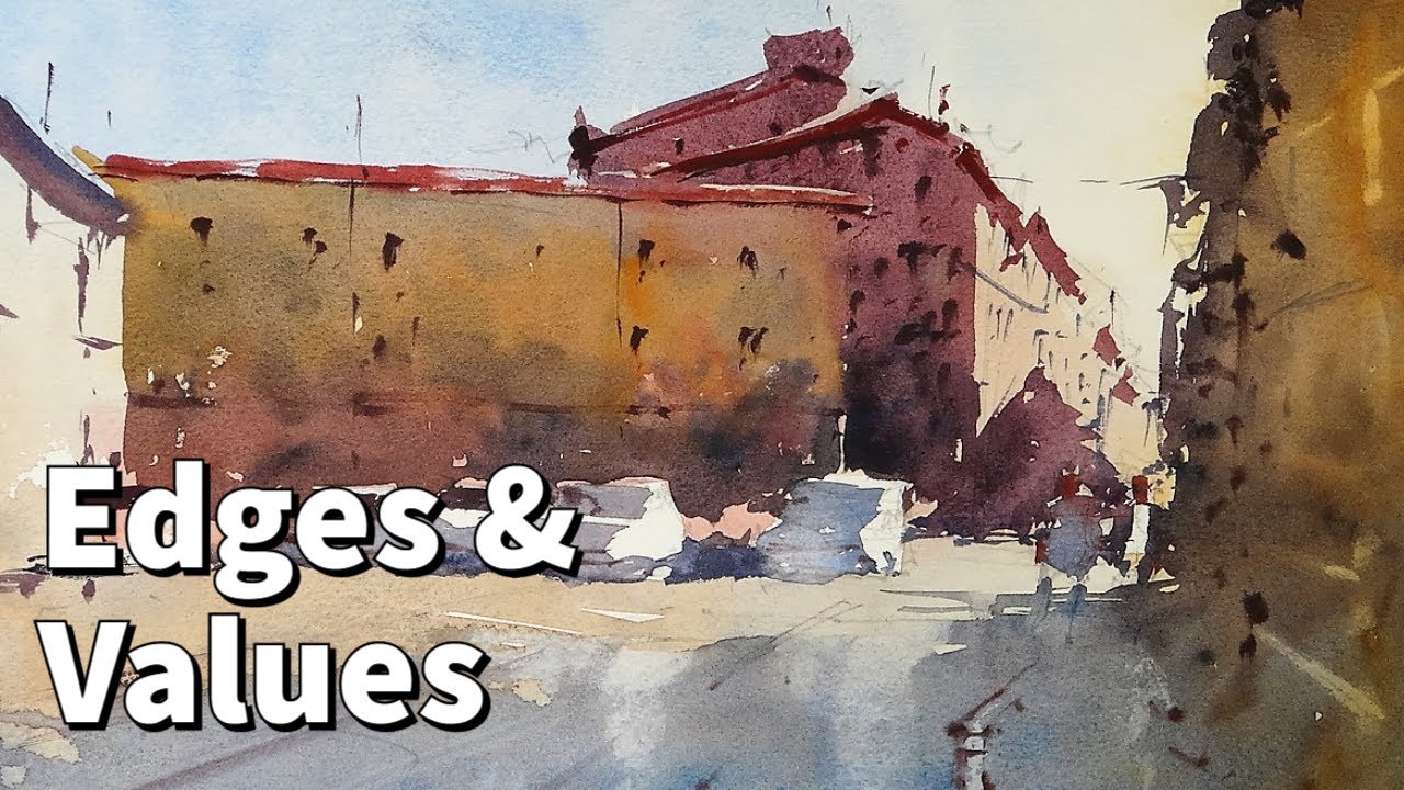 The IMPORTANCE of CONTRASTS and EDGES in WATERCOLOR - YouTube