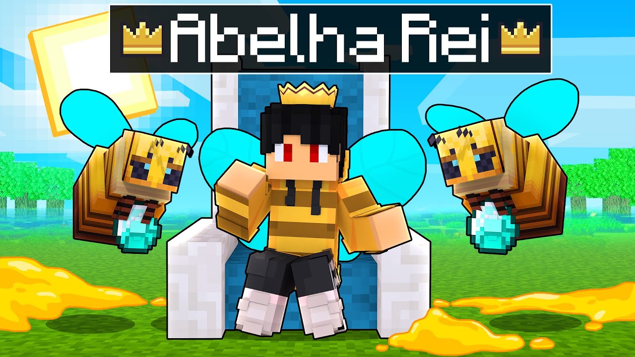 JOGANDO como um ABELHA REI no Minecraft - YouTube