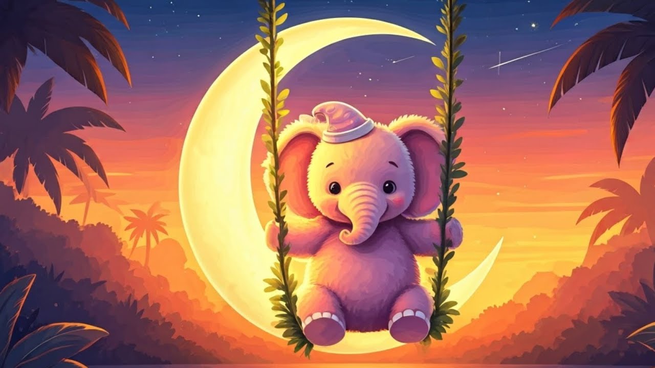 🐘🎶Baby Elephant Lullaby music Calm &🎹 Relax Your Little One with This ...