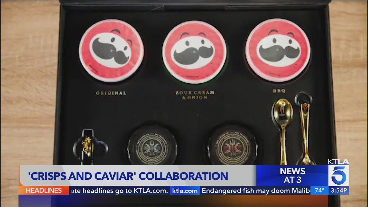 Pringles unveils new snack kits with caviar - YouTube