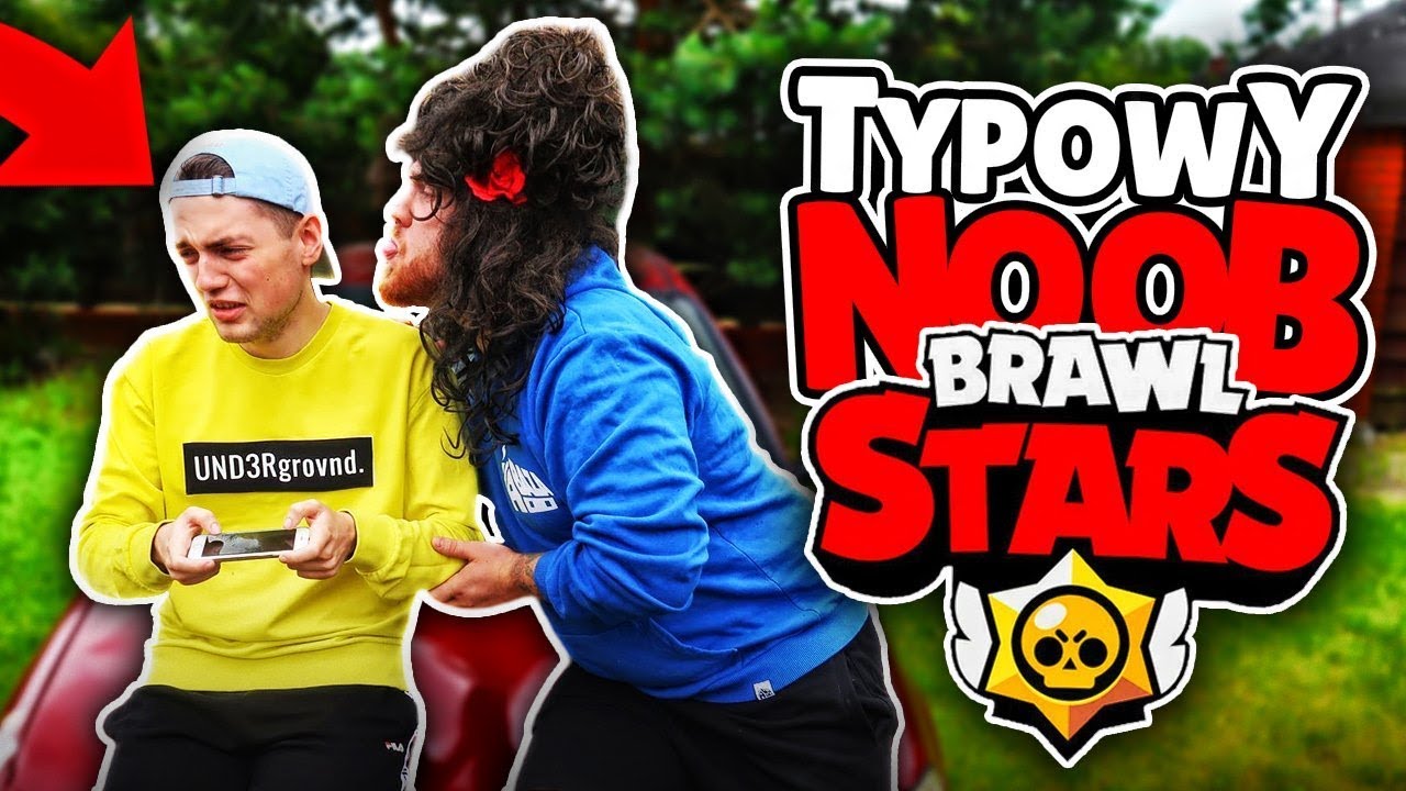 TYPOWY NOOB W BRAWL STARS W REALU !!! - YouTube