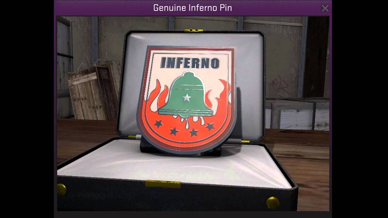 Genuine Inferno Pin CSGO - YouTube