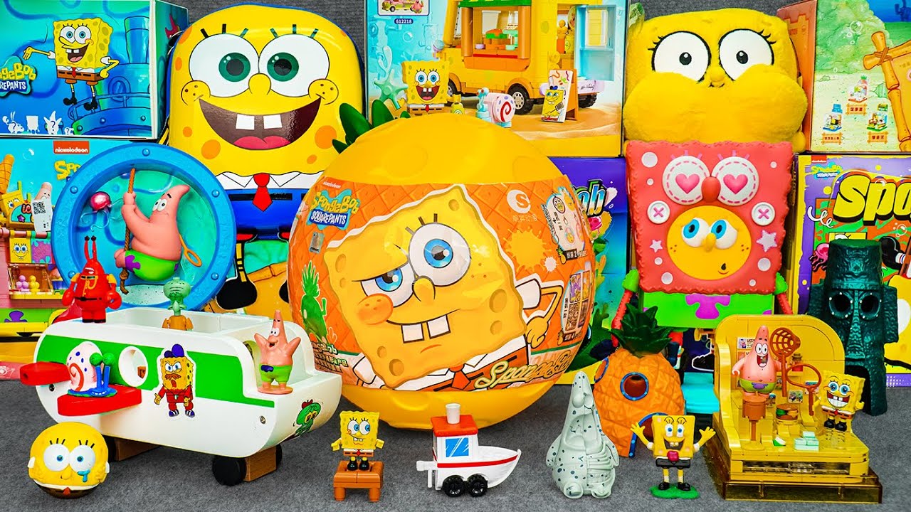 Ultimate ASMR SpongeBob Satisfying Unboxing Review | TOY PLAYSET ASMR ...