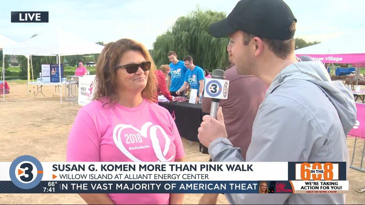 In the 608: Susan G. Komen More Than Pink Walk in Madison - YouTube
