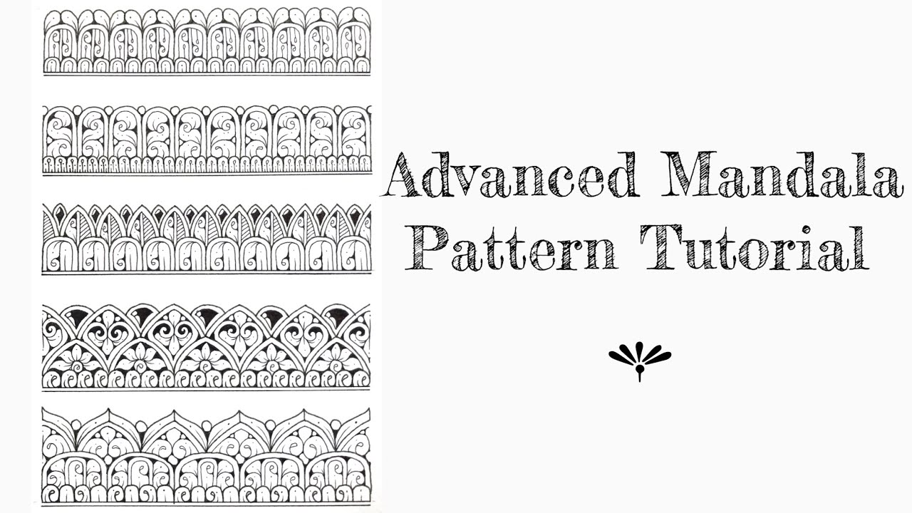 Mandala Patterns Tutorial For Intermediate And Beginners || - YouTube