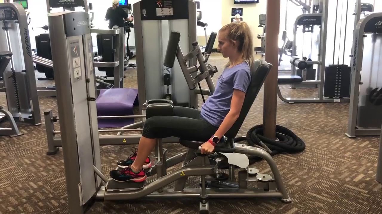 Seated Hip Adductor Machine - YouTube