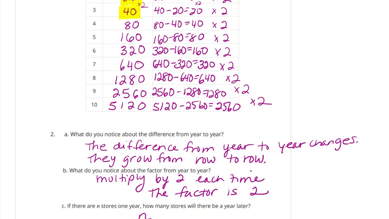 WHS ALGEBRA 1 UNIT 5 LESSON 2 EXAMPLE 2B - YouTube