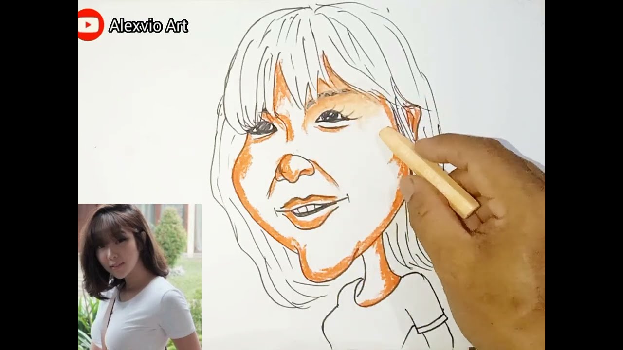 CARA MUDAH DAN SEDERHANA MENGGAMBAR KARIKATUR - YouTube