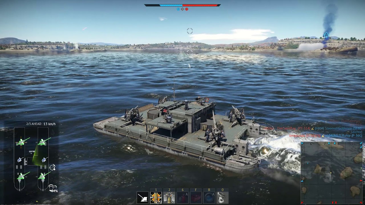 War Thunder SF40 Schwere and AF D1 on Fuego Islands - Naval Battles ...