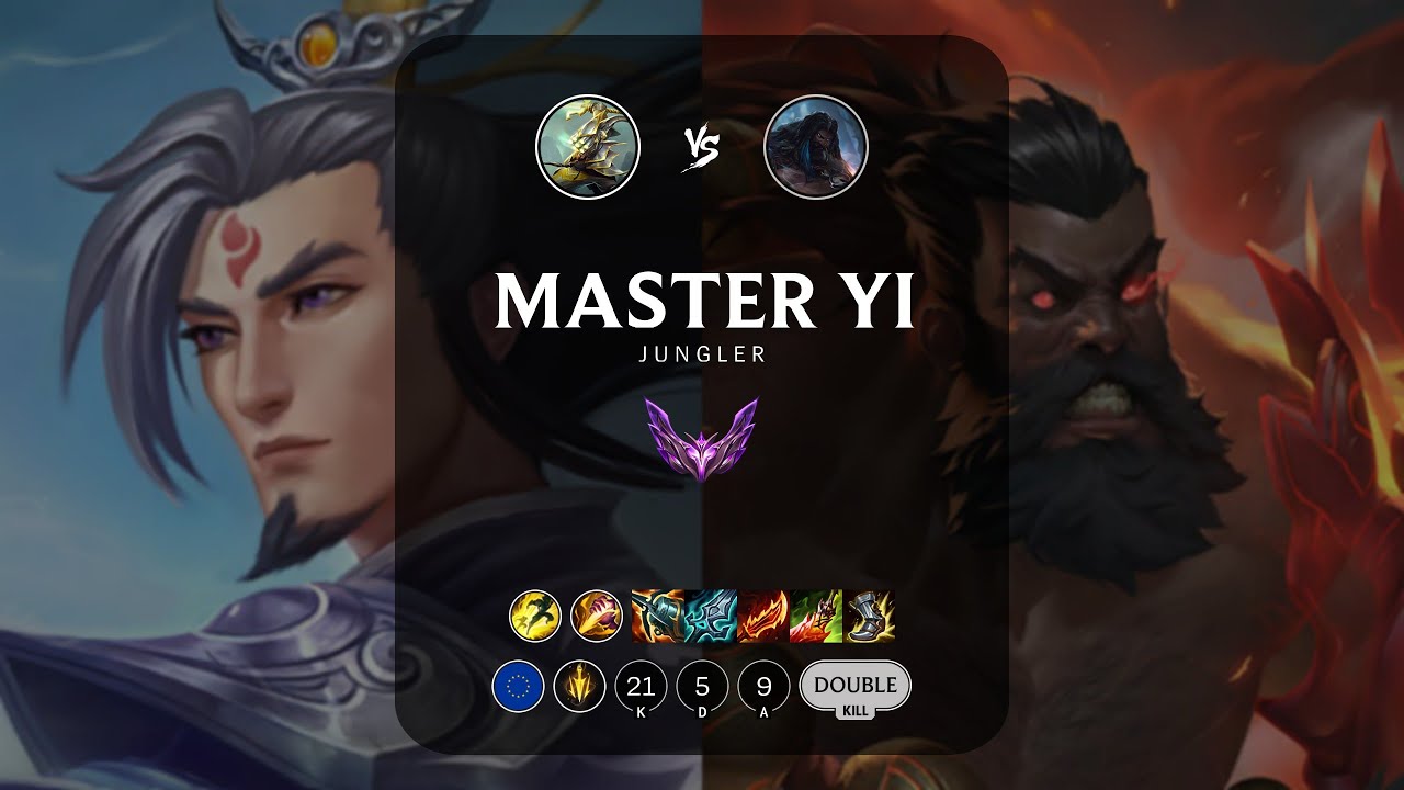 Master Yi Jungle vs Udyr - EUW Master Patch 12.21 - YouTube