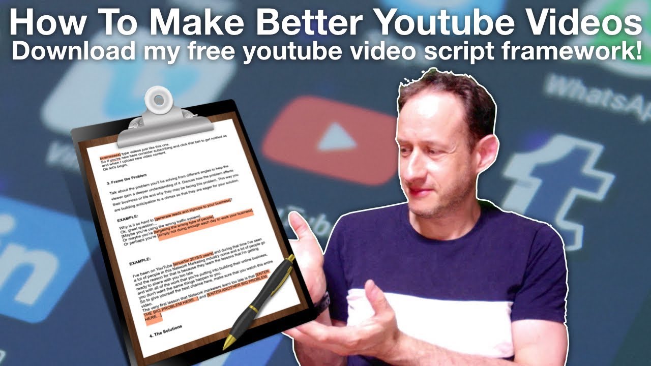 Free video frameworks to help you make better youtube videos - YouTube