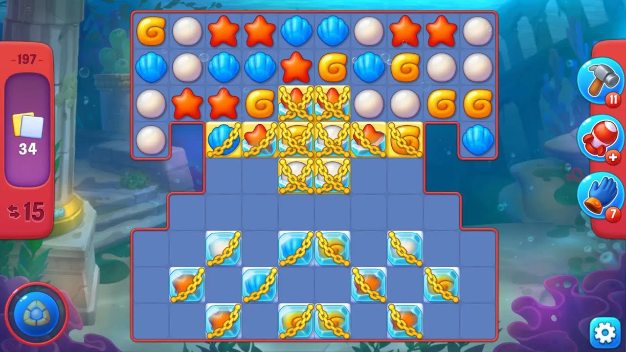 fishdom LEVEL 197 HARD - YouTube
