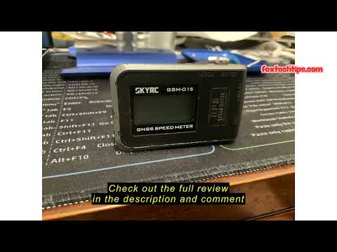 Review SKYRC GSM-015 GPS Enabled GNSS Remote Control Speedometer and Altimeter Data Tracking Device
