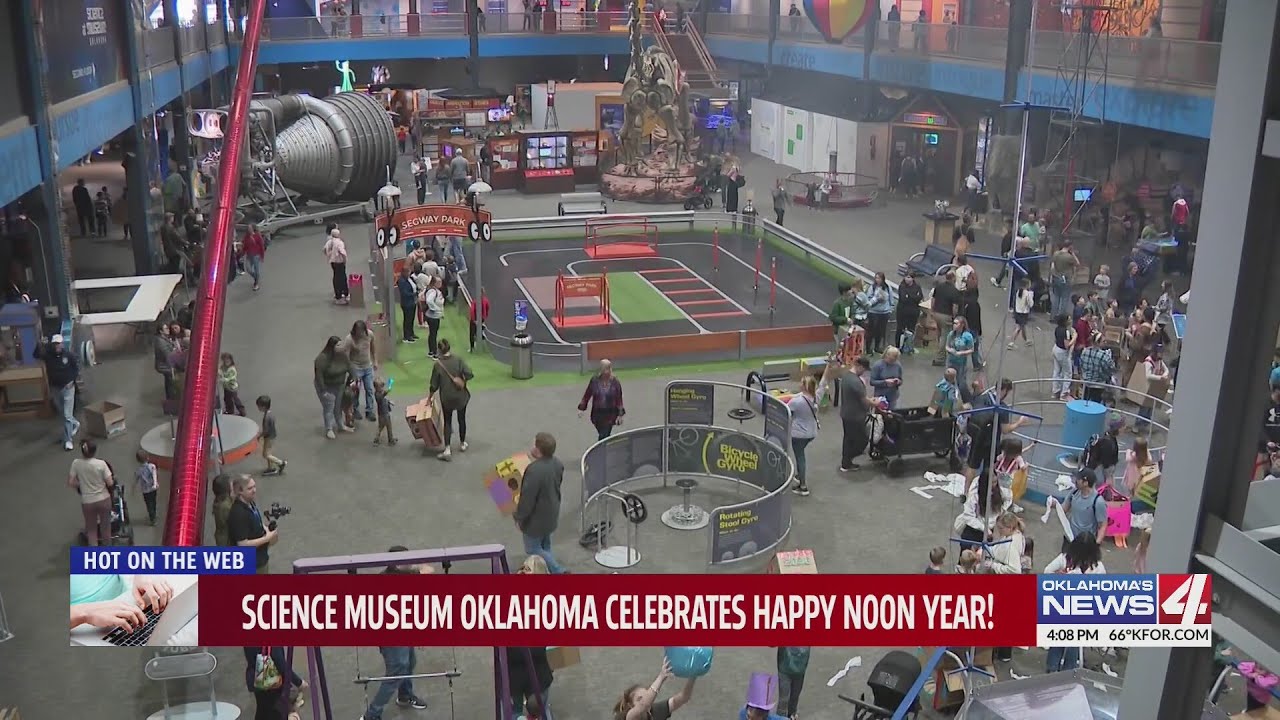 Science Museum Oklahoma celebrates Happy Noon Year! - YouTube