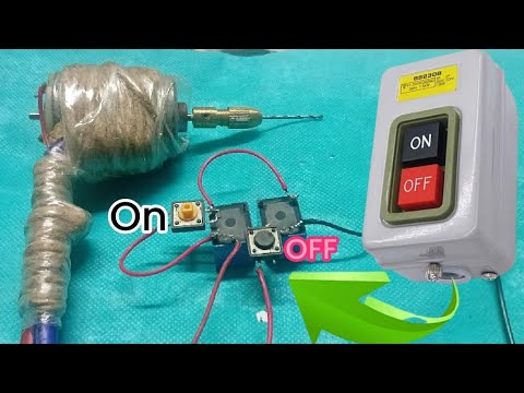 DIY relay two button on-off switch 6v/5v/4v 6A load - YouTube