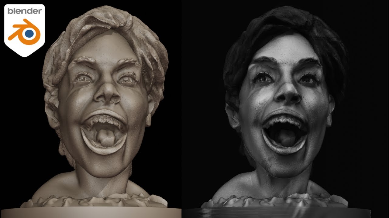 Sculpting Expressions with Blender (Sculpture study log) - YouTube