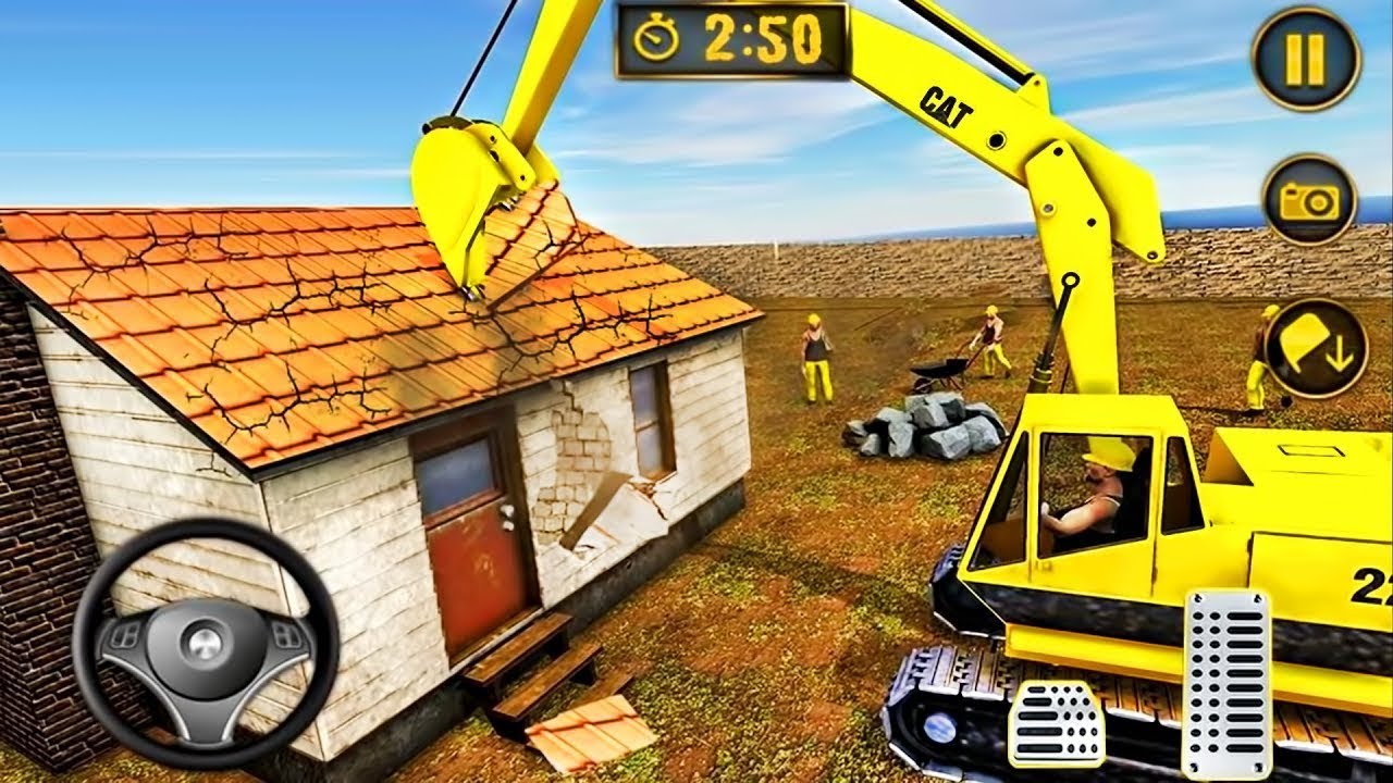 Excavator Construction Simulator : JCB Operating Games : Android ...