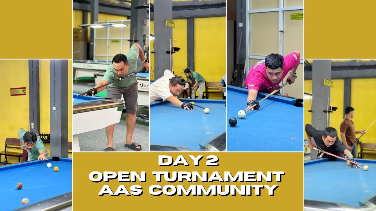 HARI KEDUA OPEN TURNAMENT AAS COMMUNITY - YouTube