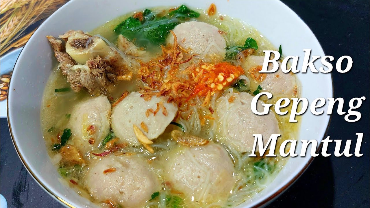 Resep Bakso Gepeng | Digetok-Getok Supaya Gepeng | Indonesian Meatball ...