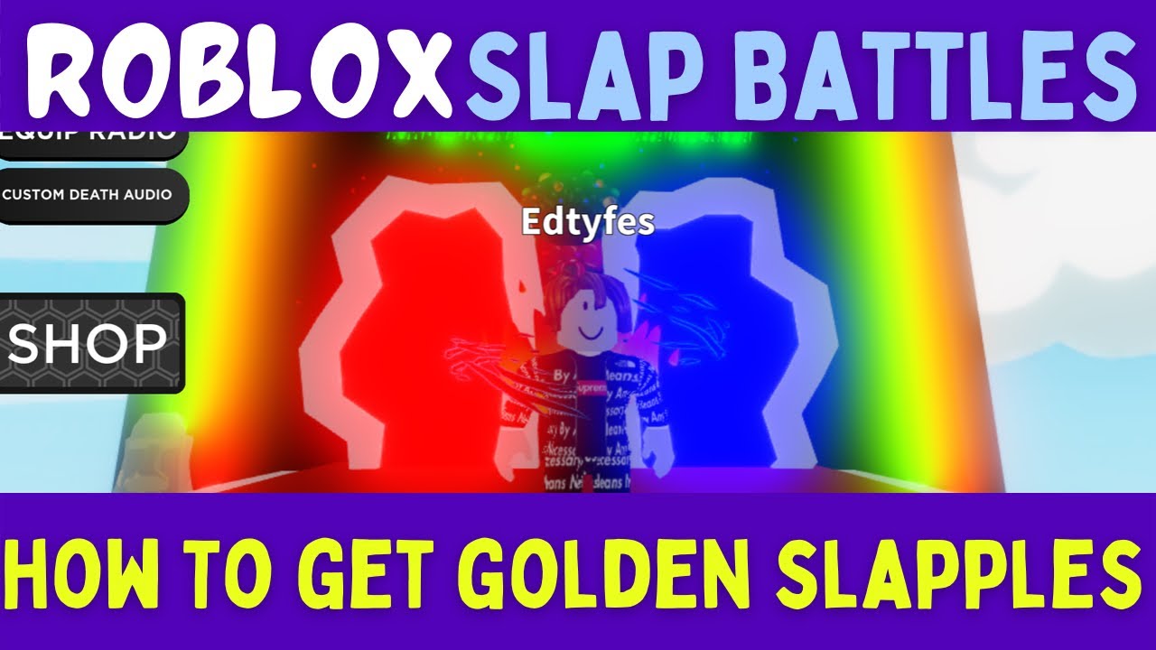 Slap battles roblox - How to get the golden slapples badge easily - YouTube