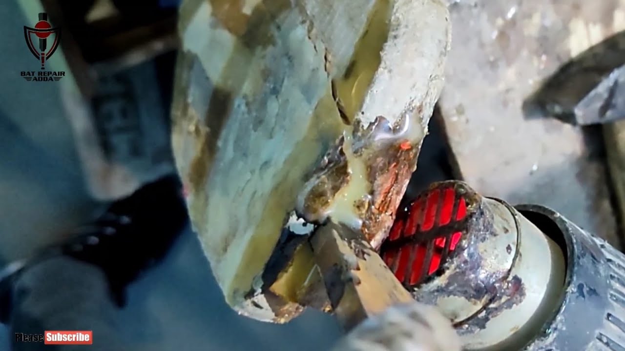 MRF bat Full repair & Refurbishment || bat repair adda Ep-131 - YouTube