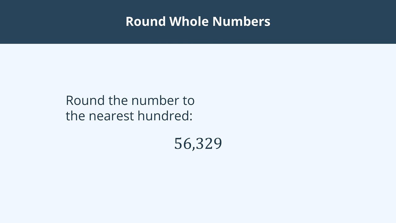 Round Whole Numbers - 2 - YouTube