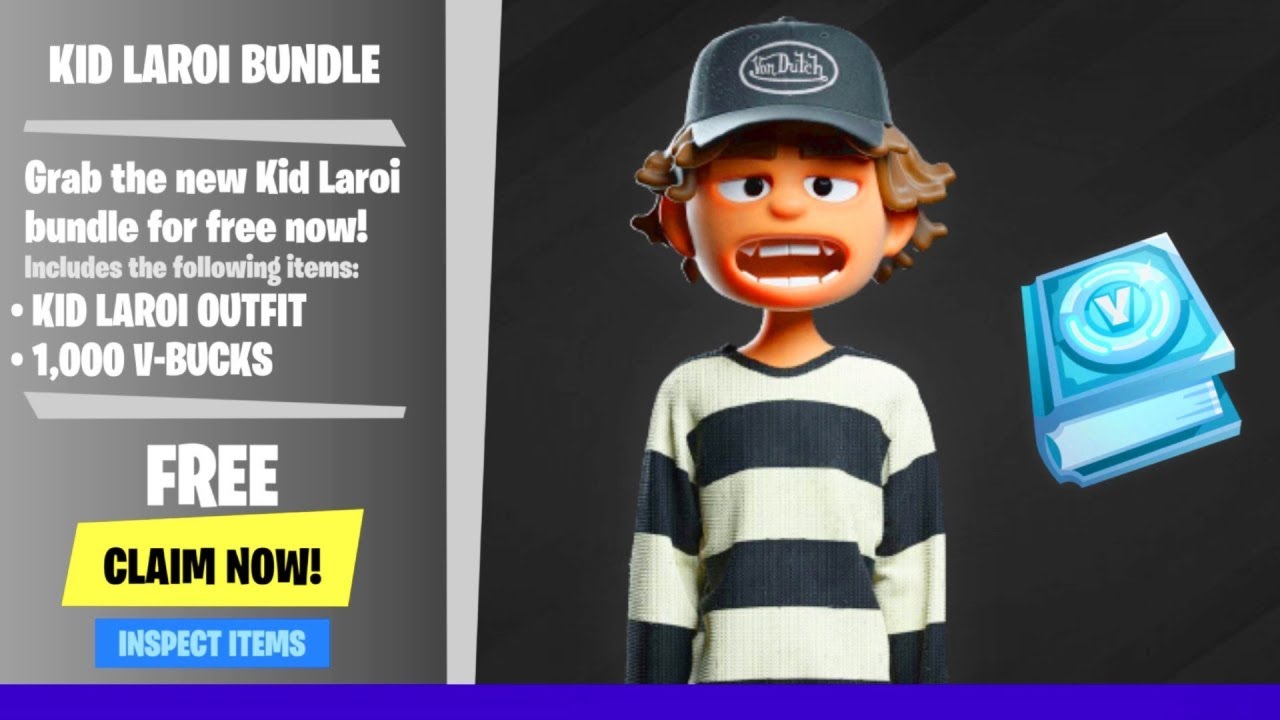 FREE SKIN in CHAPTER 4! (Fortnite X The Kid LAROI) - YouTube