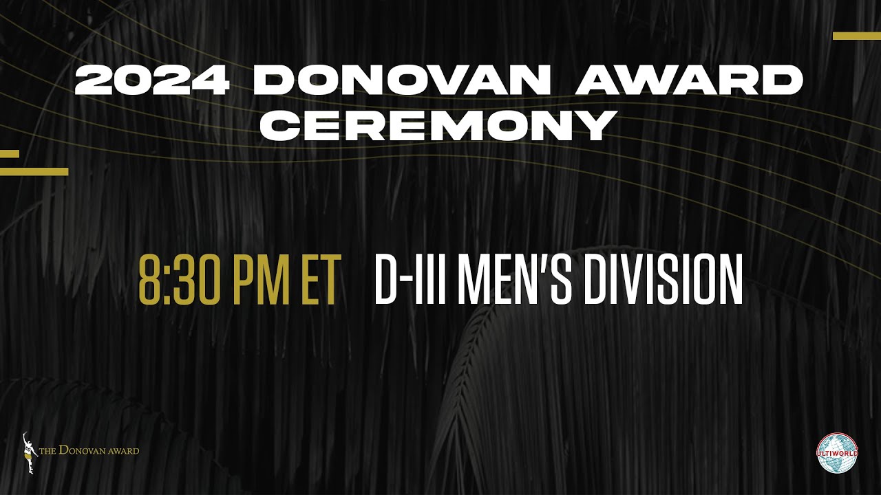 2024 Men's Donovan Award Ceremony - YouTube