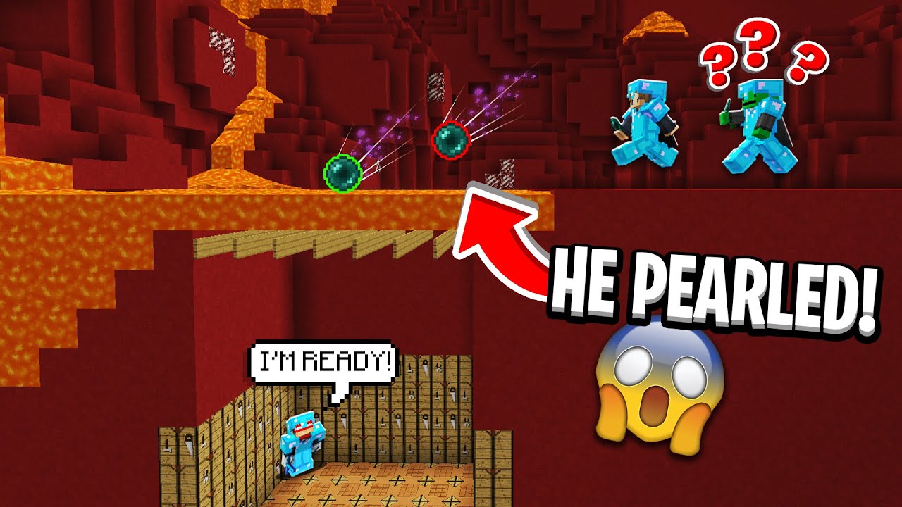 Hidden Nether Pearl Catcher *UNDER LAVA* - Minecraft HCF - YouTube