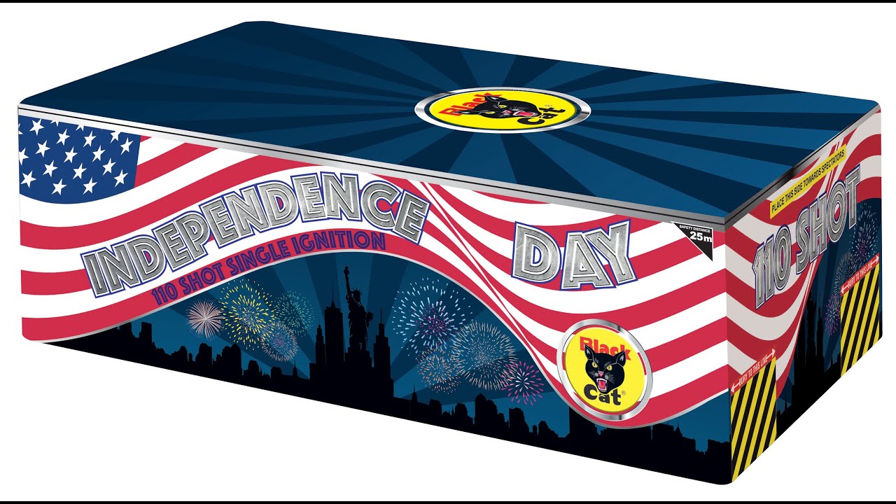 Independence Day Firework Cake by Black Cat Fireworks - YouTube