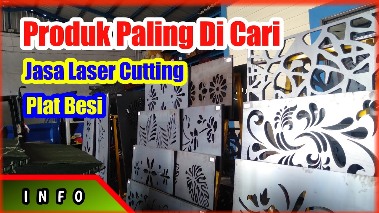 Jasa Laser Cutting Plat Besi - YouTube