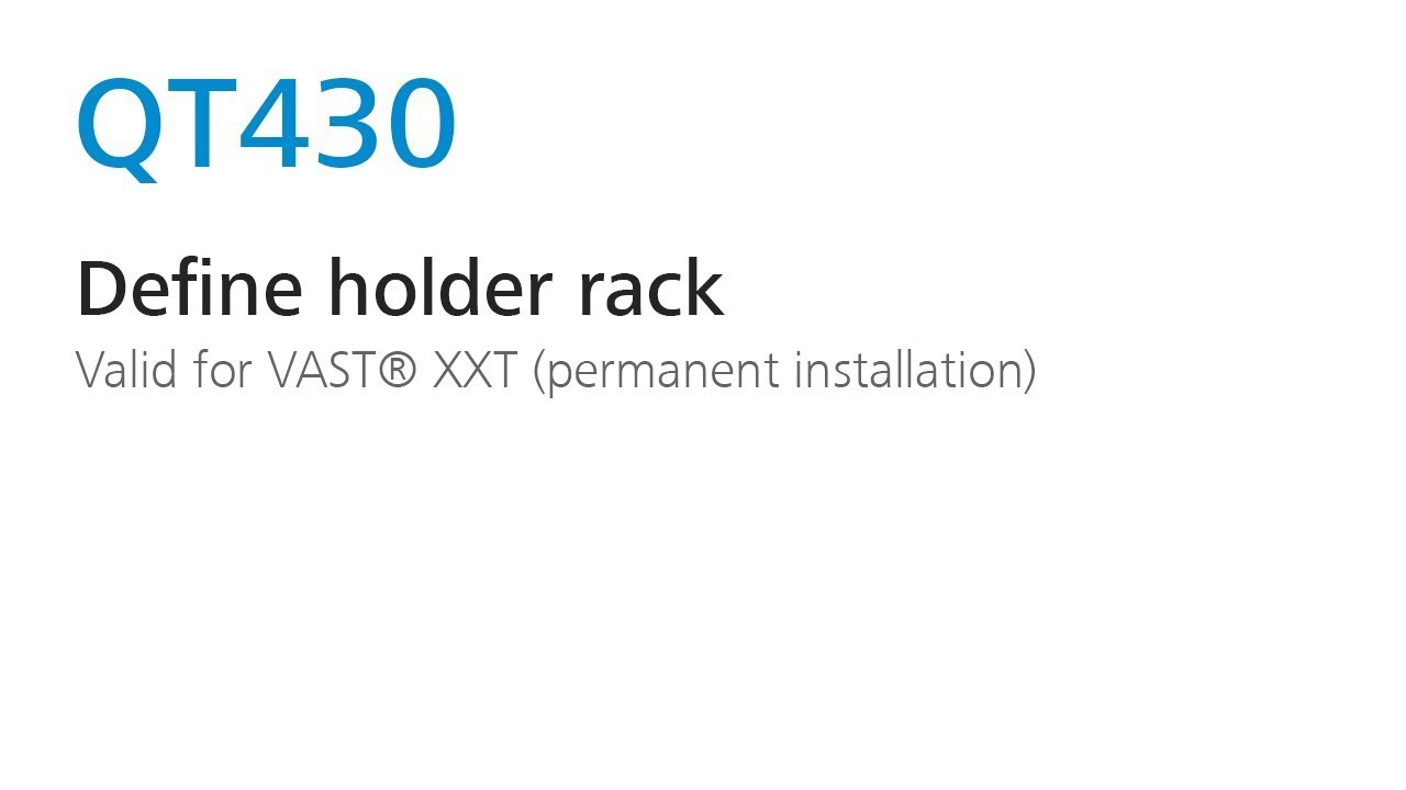 QT430 - Define holder rack - YouTube