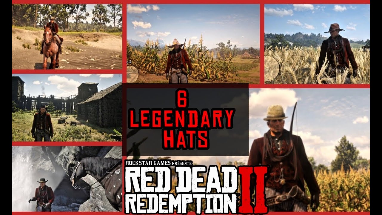 6 LEGENDARY HATS LOCATION in Red Dead Redemption 2 - YouTube