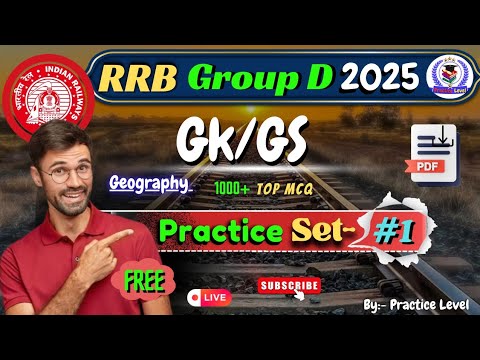 Group D 2025 GK GS Class | Railway Group D GK GS Practice Set #1 ...