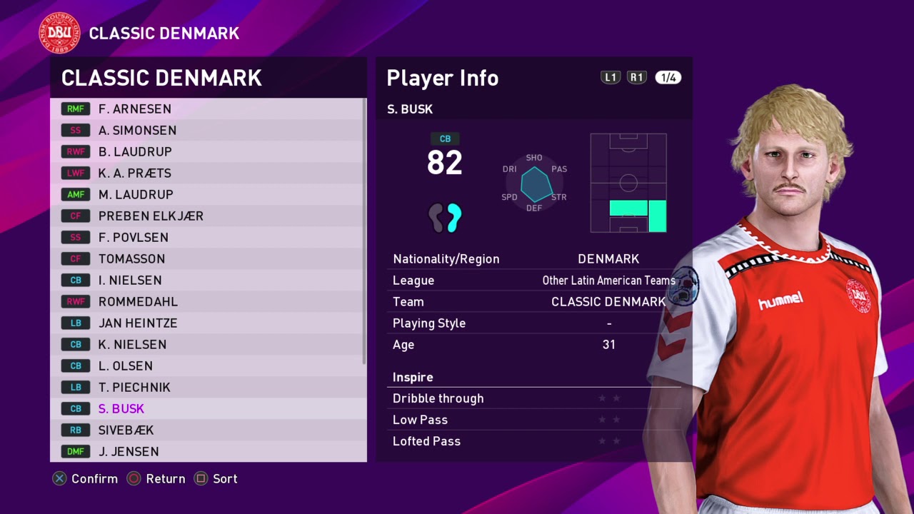 (PS4) PES 2020: Classic Denmark - YouTube