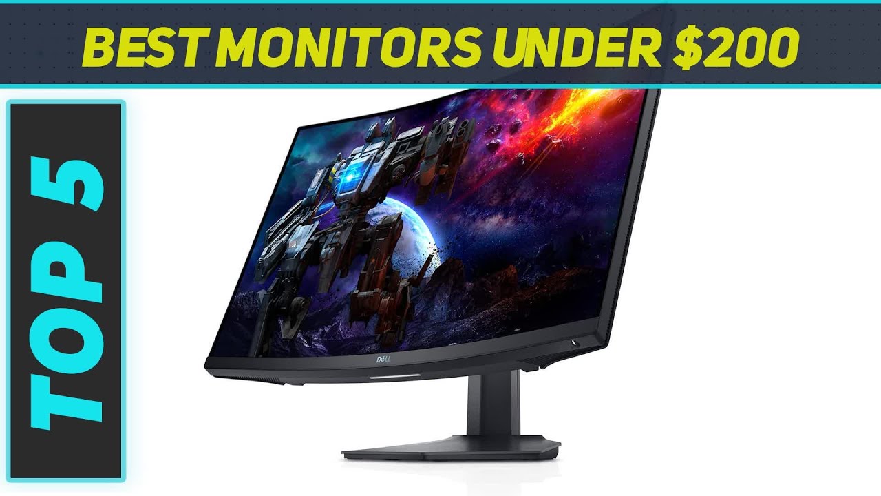 Top 5 Best Monitors Under $200 in 2024 - YouTube