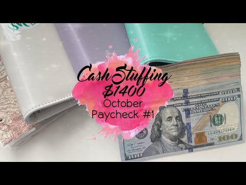 $1400+ CASH ENVELOPE STUFFING | Sinking Funds | October #2022 Paycheck ...