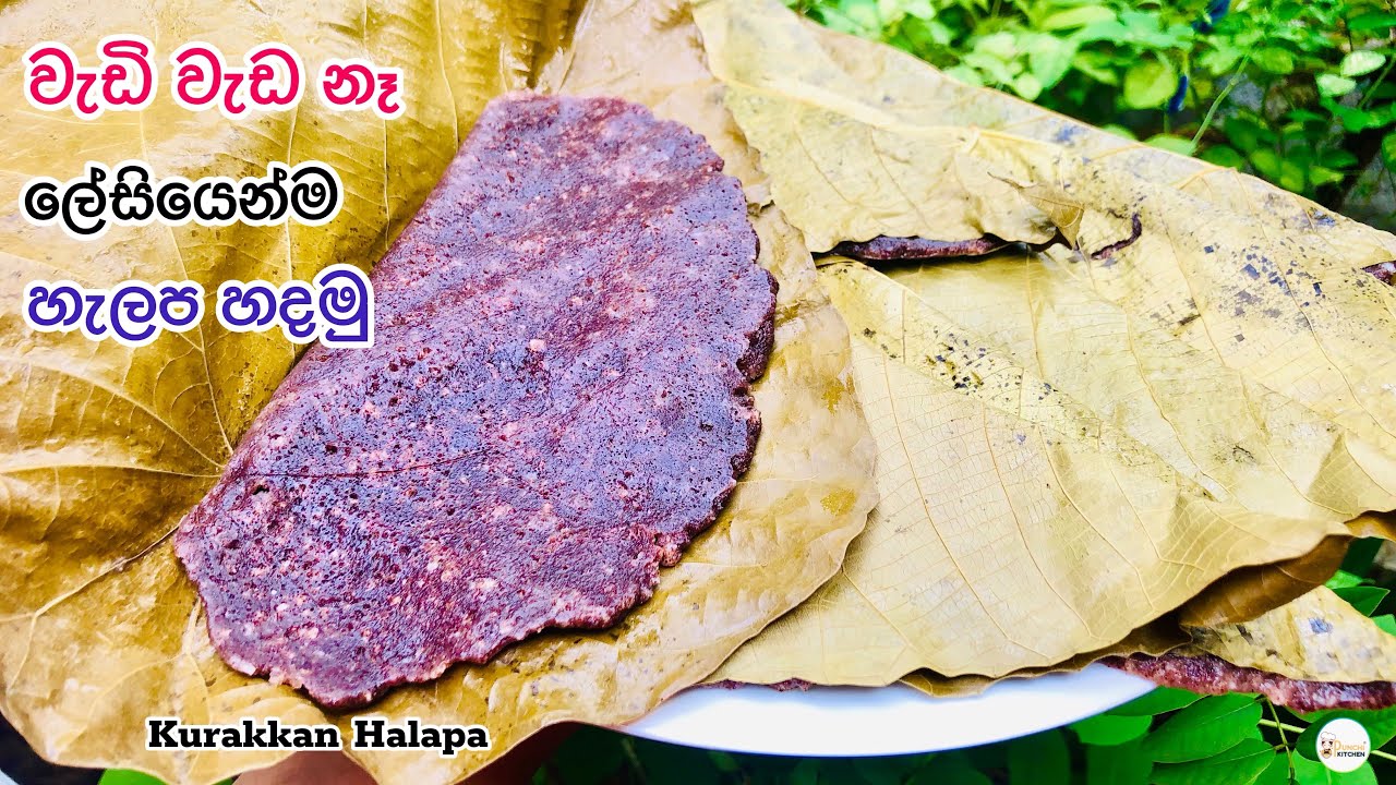 හැලප ලේසියෙන්ම රසට හදමු.👩🏼‍🍳♥️ | Kurakkan Halapa Recipe | Easy Halapa ...