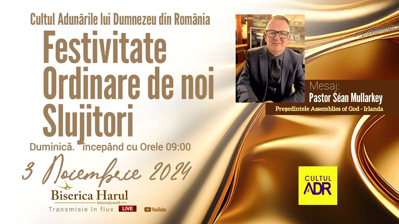 03.11.2024 | Pastor Seán Mullarkey | President AUG Irlanda - YouTube