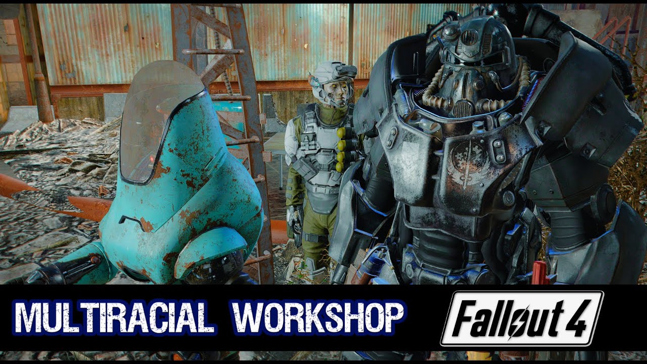 Fallout 4 mods - Multiracial Workshop Actors - YouTube