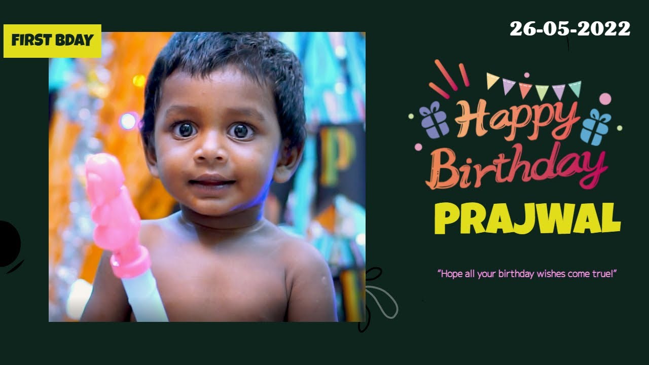 Prajwal first Birthday Special Video Promo | kiran | Nalline |Ammu ...