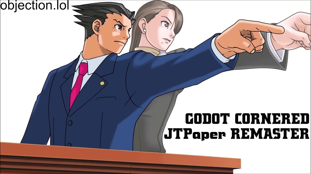 Godot cornered but in objection.lol with JTPaper's remastered OST - YouTube