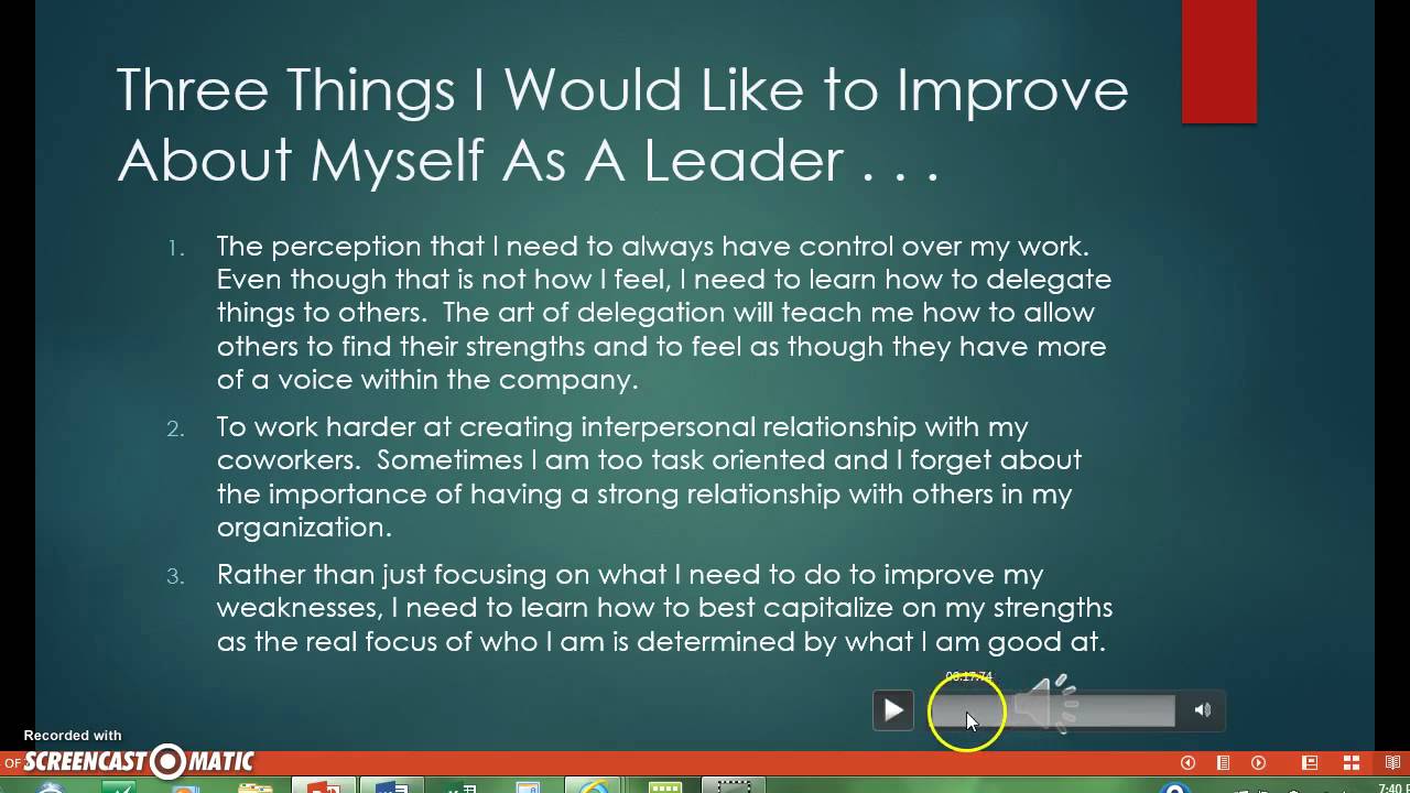 Final Leadership Reflection Presentation - YouTube