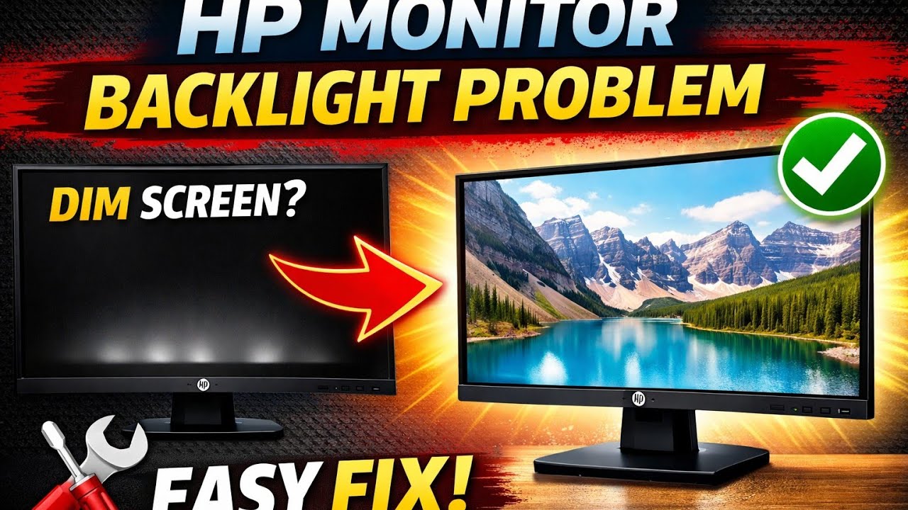 Hp Monitor Backlight Problem Fix in Bangla | এইচপি মনিটর মেরামত ...