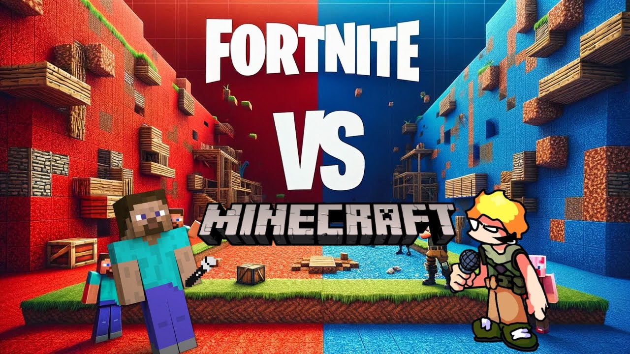 Epic Rap Battles of History - Minecraft (Steve) VS. Fortnite (Jonesy ...