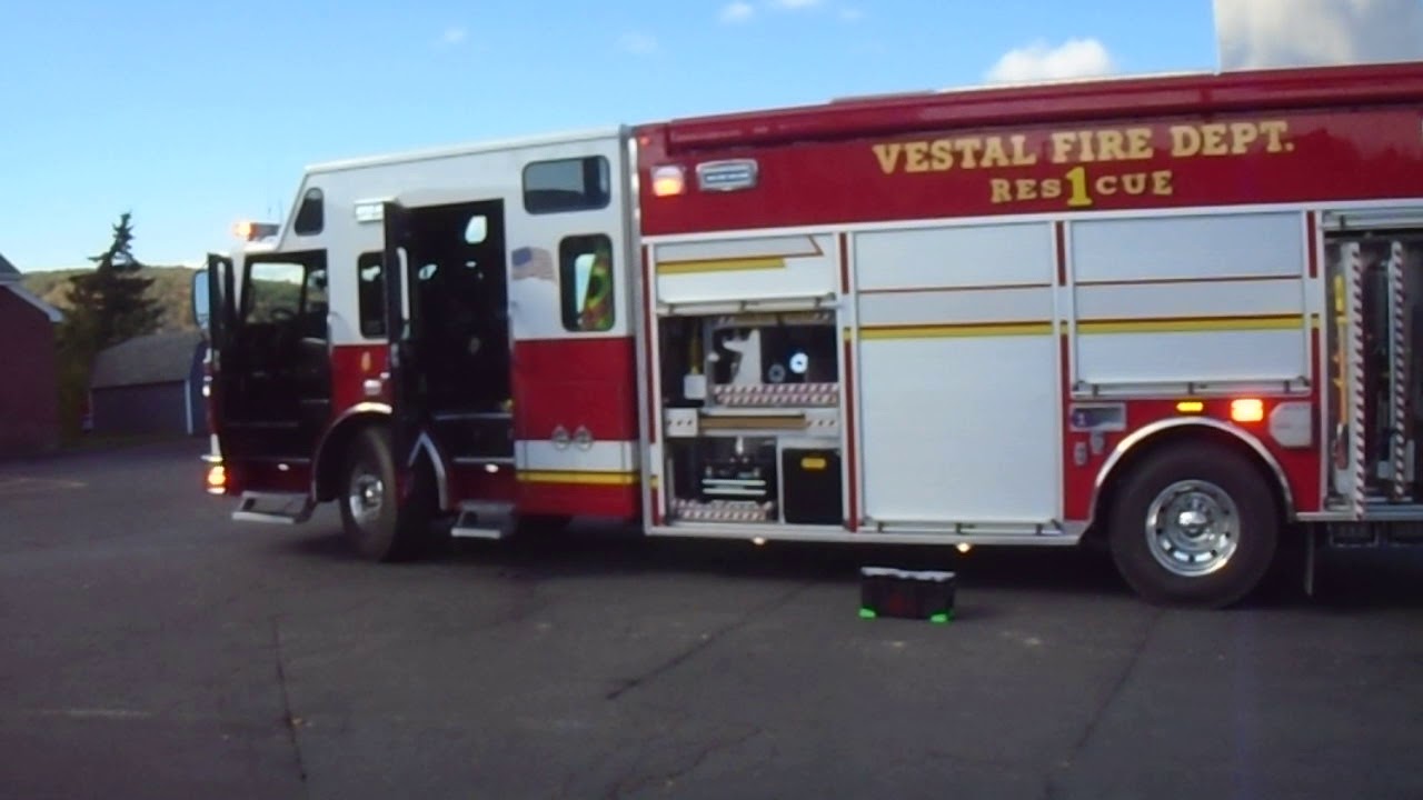VFD, VPD, NYSDOT On Scene of Dump truck vs Car MVA - YouTube