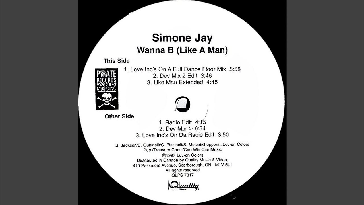 Simone Jay - Wanna B [Like A Man] (Love Inc's On A Full Dance Floor Mix ...