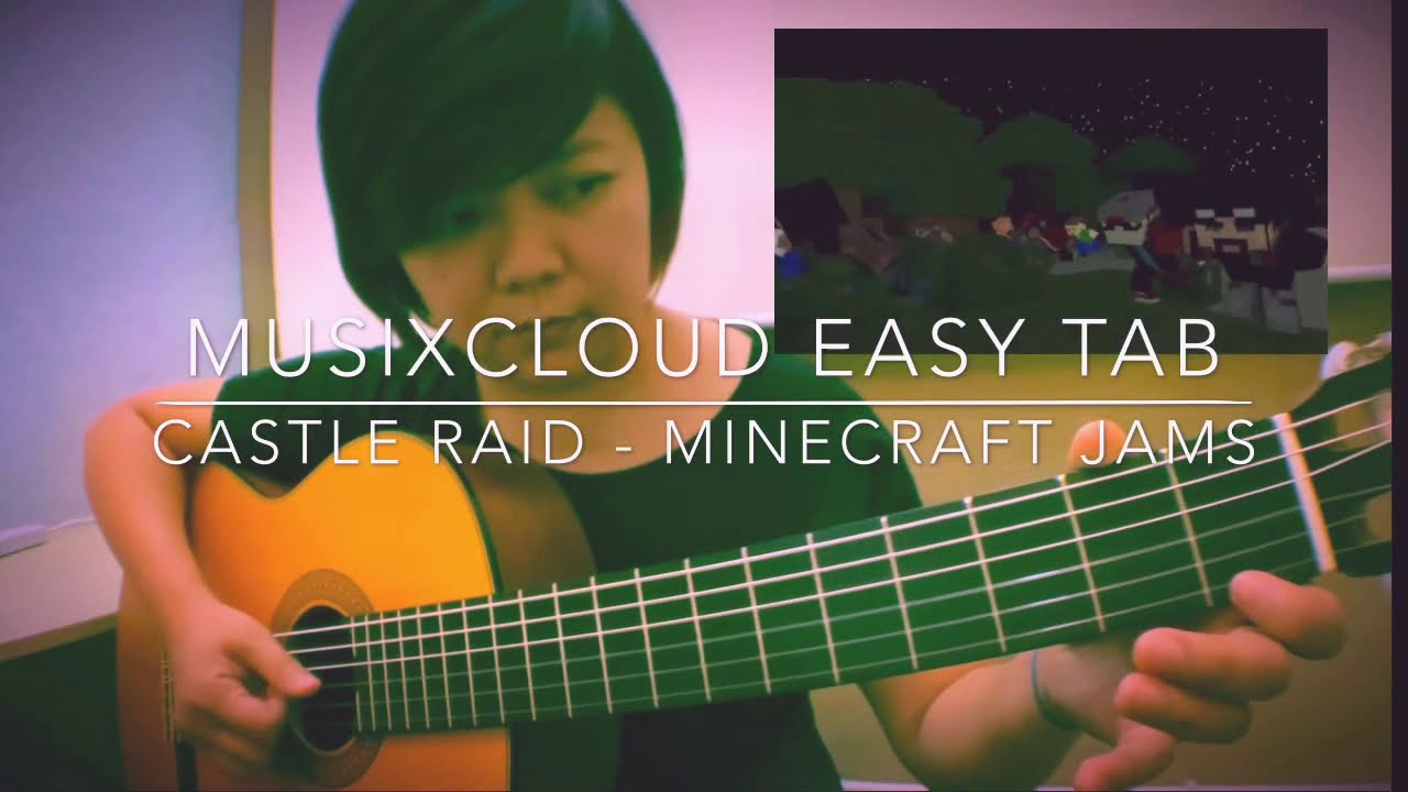 Castle Raid - Minecraft songs guitar cover with easy tabs - YouTube