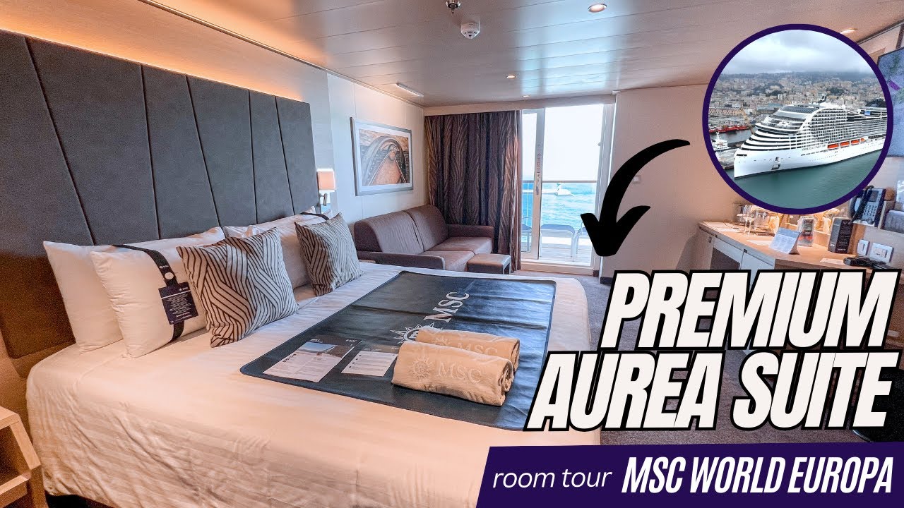 MSC Premium Aurea Suite Room Tour | Sleeps up to 6 | MSC World Europa ...