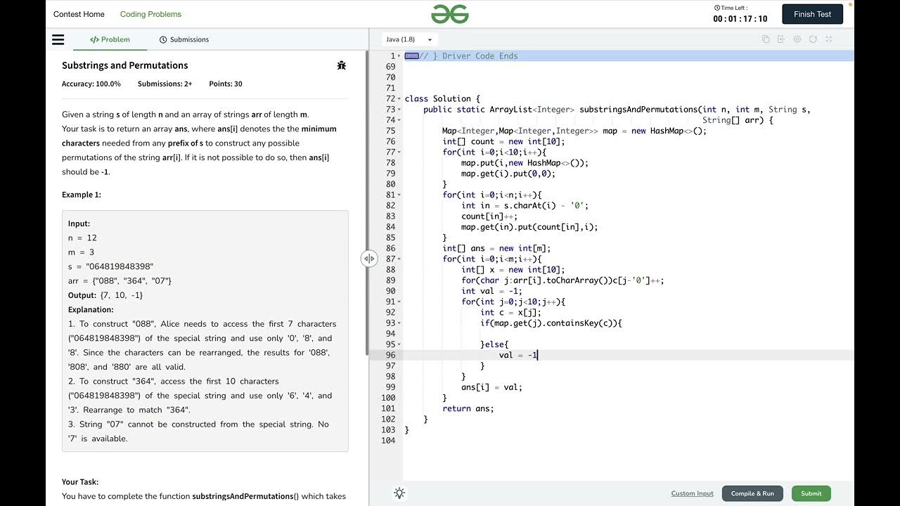 GFG Weekly Contest 150 | Top 100 | Q1 - Q3 - YouTube